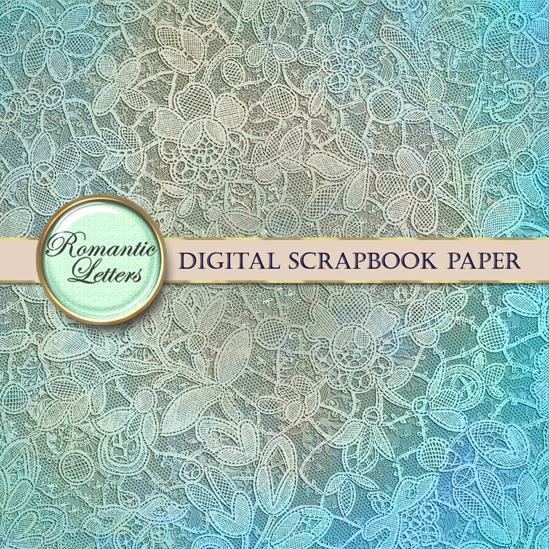 Vintage Digital Paper Pack Vintage Scrapbook Album Paper Shabby Chic ...