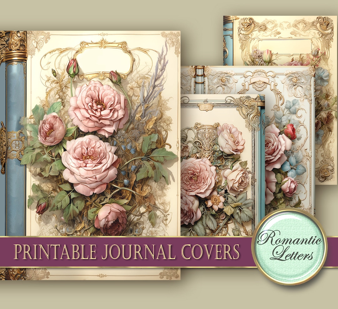 Printable Journal Covers Digital Scrapbooking Digital Printable Junk ...
