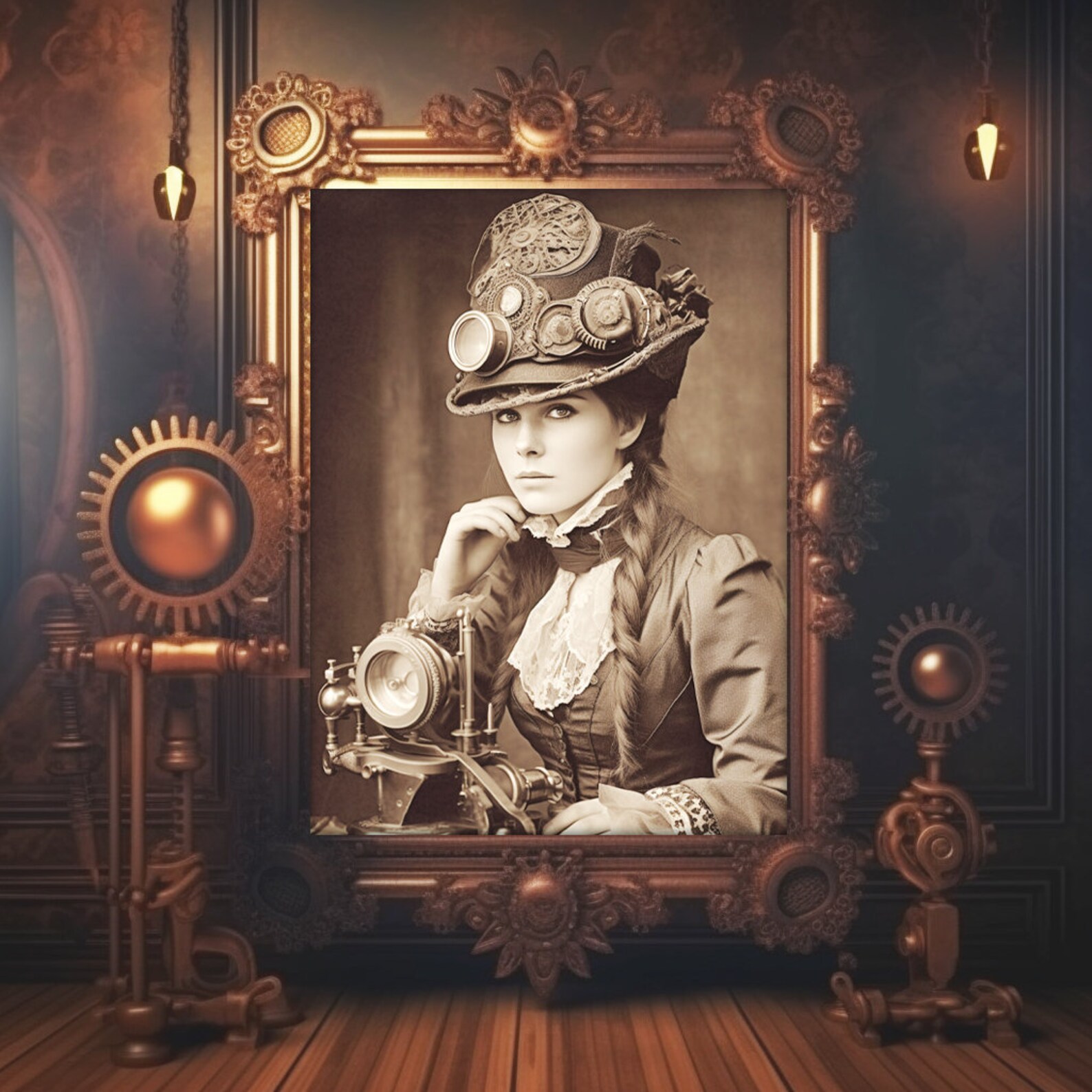 Steampunk Printable Junk Journal Cards Digital Scrapbook Vintage ...
