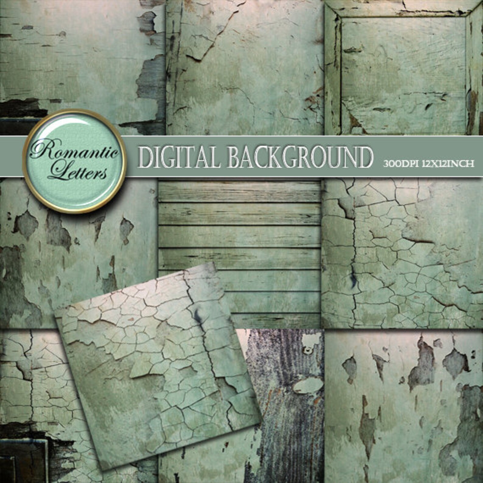 Digital Paper Pack Grunge Digital Scrapbook Background Paper - Etsy