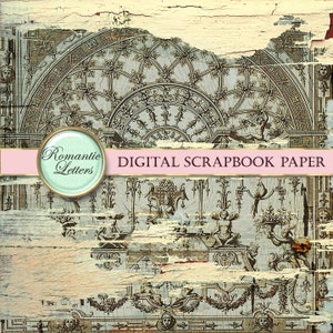 Shabby Digital Scrapbook Paper Pack Digital Background Shabby Chic ...