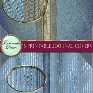Printable Junk Journal Covers Kit Digital Scrapbook Cover Digital Craft ...