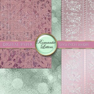 Digital Background Lace Shabby Chic Digital Paper Pastel Newborn Baby ...