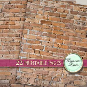 Brick Wall Digital Scrapbook Background Paper Digital Photo Backdrop ...