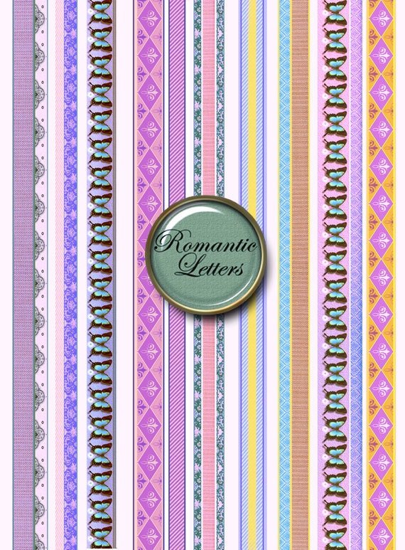 BABY Digital Scrapbook Borders Digital Clip Art Paper | Etsy