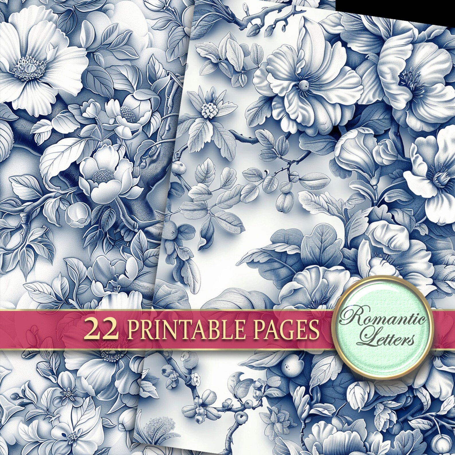 Seamless Pattern Scrapbook Digital Printable Background Craft Paper ...