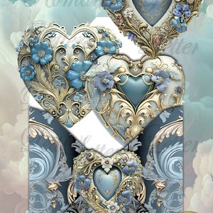 Printable Envelopes Cards Baroque Scrapbook Printable Junk Journal ...