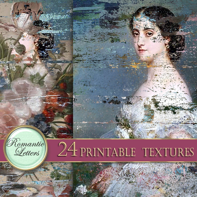 Baroque Digital Printable Scrapbook Paper Background Floral - Etsy