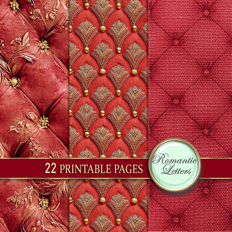 Printable Scrapbook Background Paper Vintage Paper Pack Tufted ...
