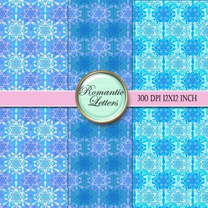 Christmas Digital Scrapbook Paper Pack Printable Christmas Paper Snow ...