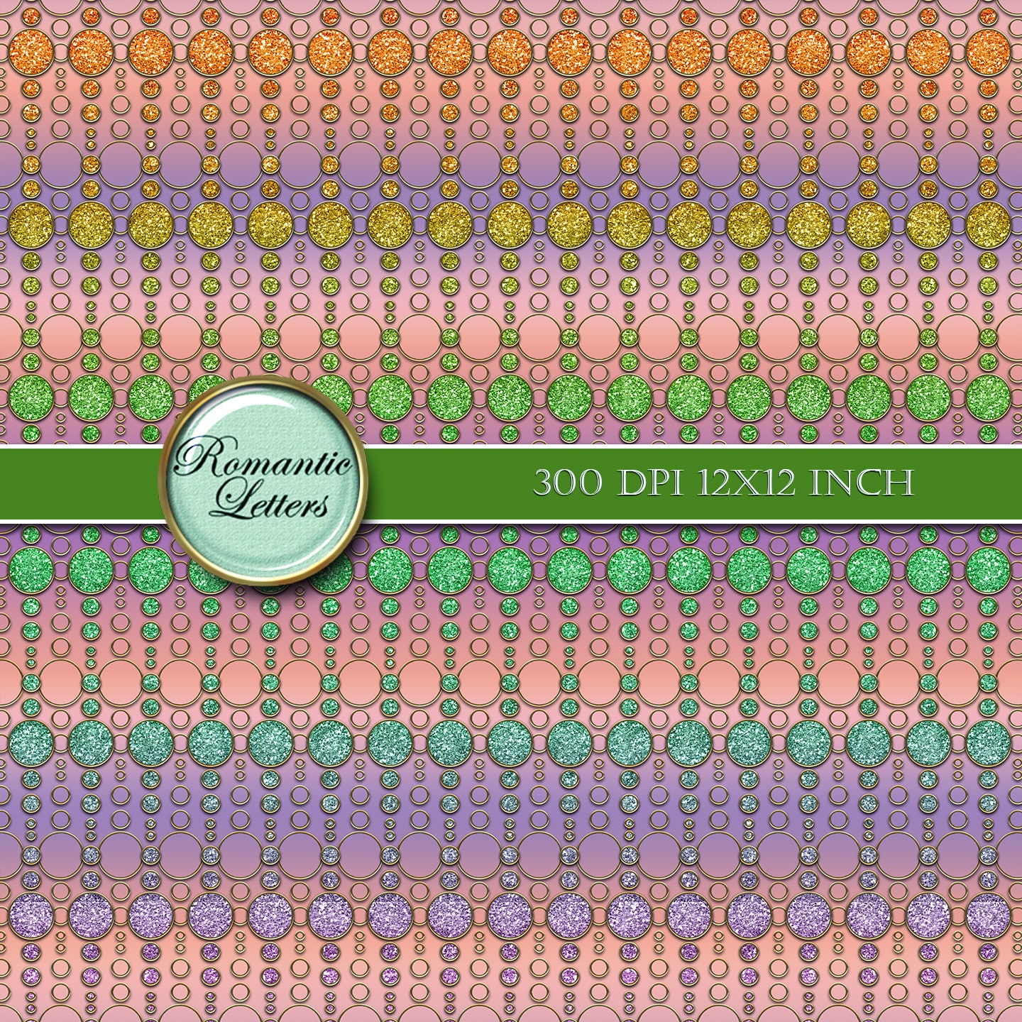 Golden Gradient Digital Paper Digital Scrapbook Album Paper Digital ...