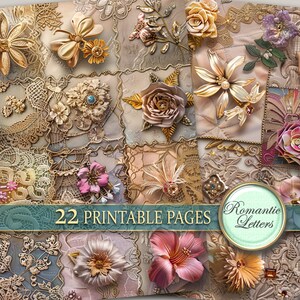 Digital Printable Scrapbook Paper Pack Junk Journal Paper Patchwork ...