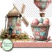 Easter Bunny Digital Clip Art Set Printable Scrapbook Paper Easter Eggs ...