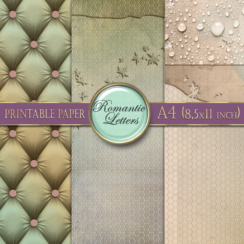 Digital Printable Scrapbook Paper Pack Digital Paper Digital Printable ...