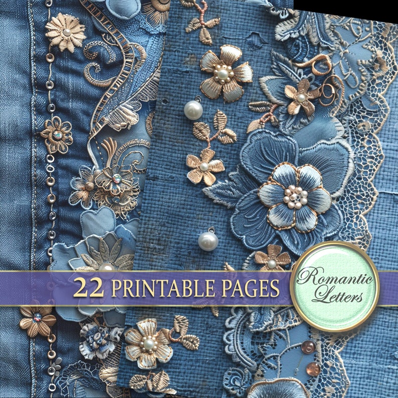Digital Printable Scrapbook Paper Pack Junk Journal Paper Patchwork ...