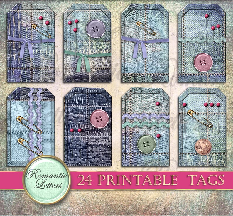 Printable Scrapbook Tags Printable Gift Tags Printable - Etsy