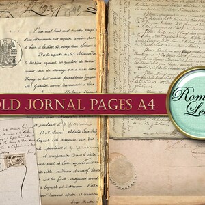 Printable Journal Pages Printable Old Book Paper Craft A4 8.5x11 ...