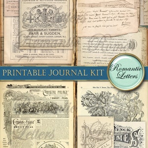 Digital Paper Pack Scrapbook Background Paper Digital Printable Journal ...