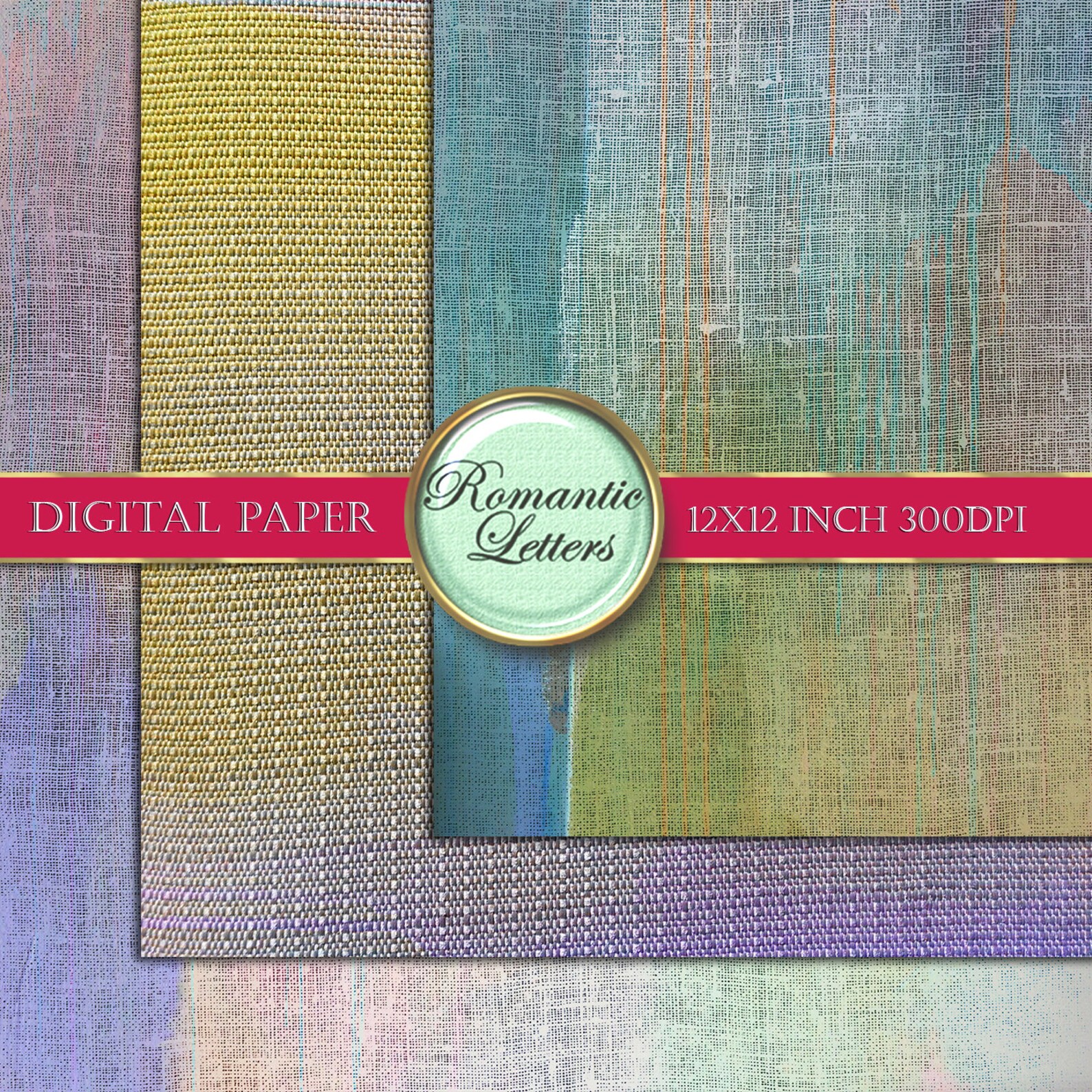 Linen Texture Digital Paper Pack Digital Scrapbook Paper | Etsy