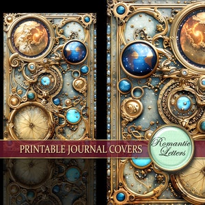 Printable Journal Covers Digital Printable Book Cover Fantasy Magic ...