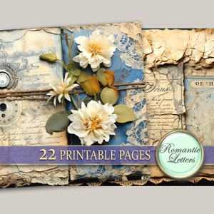 Digital Paper Pack Scrapbook Background Paper Digital Printable Journal ...