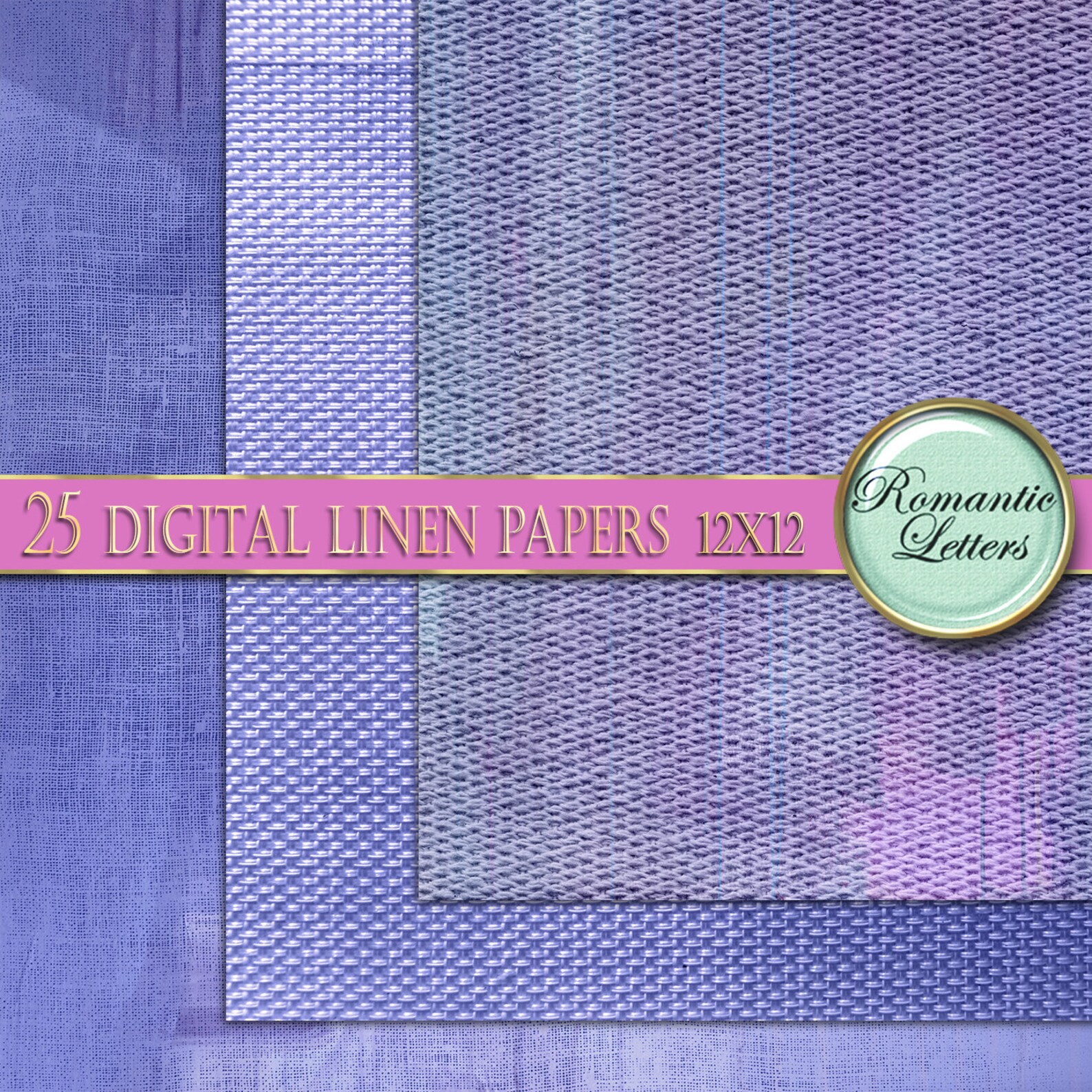 Linen Digital Paper Pack Linen Scrapbook Background Digital - Etsy