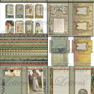 Printable Junk Journal Kit Digital Scrapbook Printable Journal Craft ...