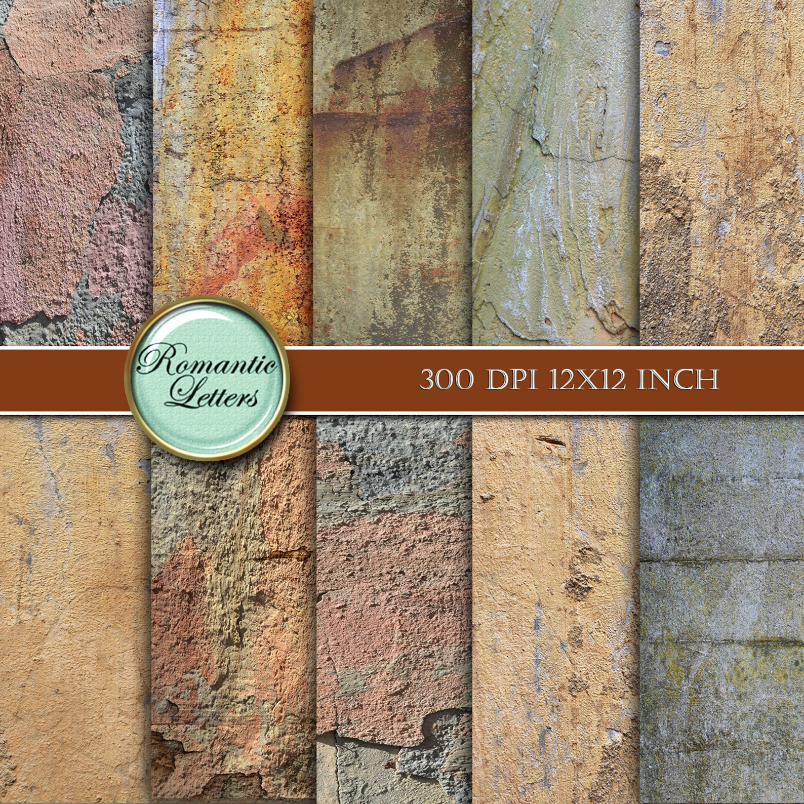 Wall Digital Texture Digital Scrapbook Paper Pack Digital | Etsy