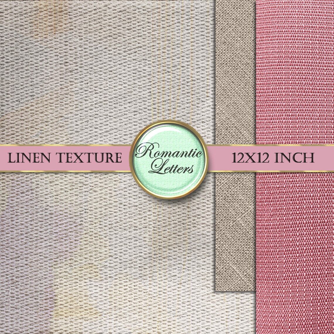 Digital Linen Texture Printable Scrapbook Paper Pack Fabric - Etsy