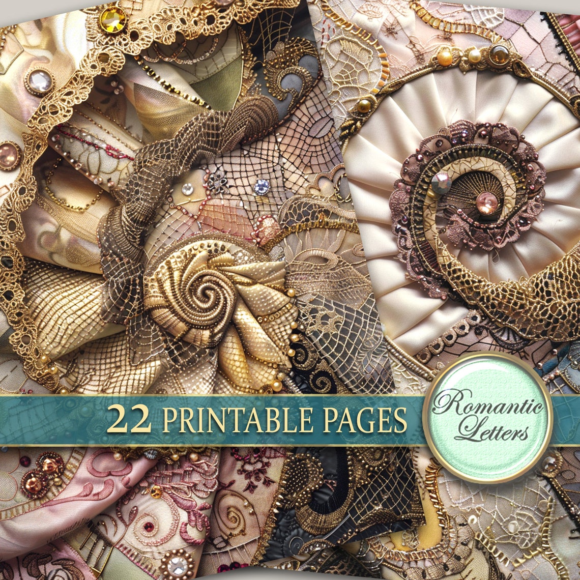 Boho Patterns Digital Printable Scrapbook Paper Pack Quilt Junk Journal ...