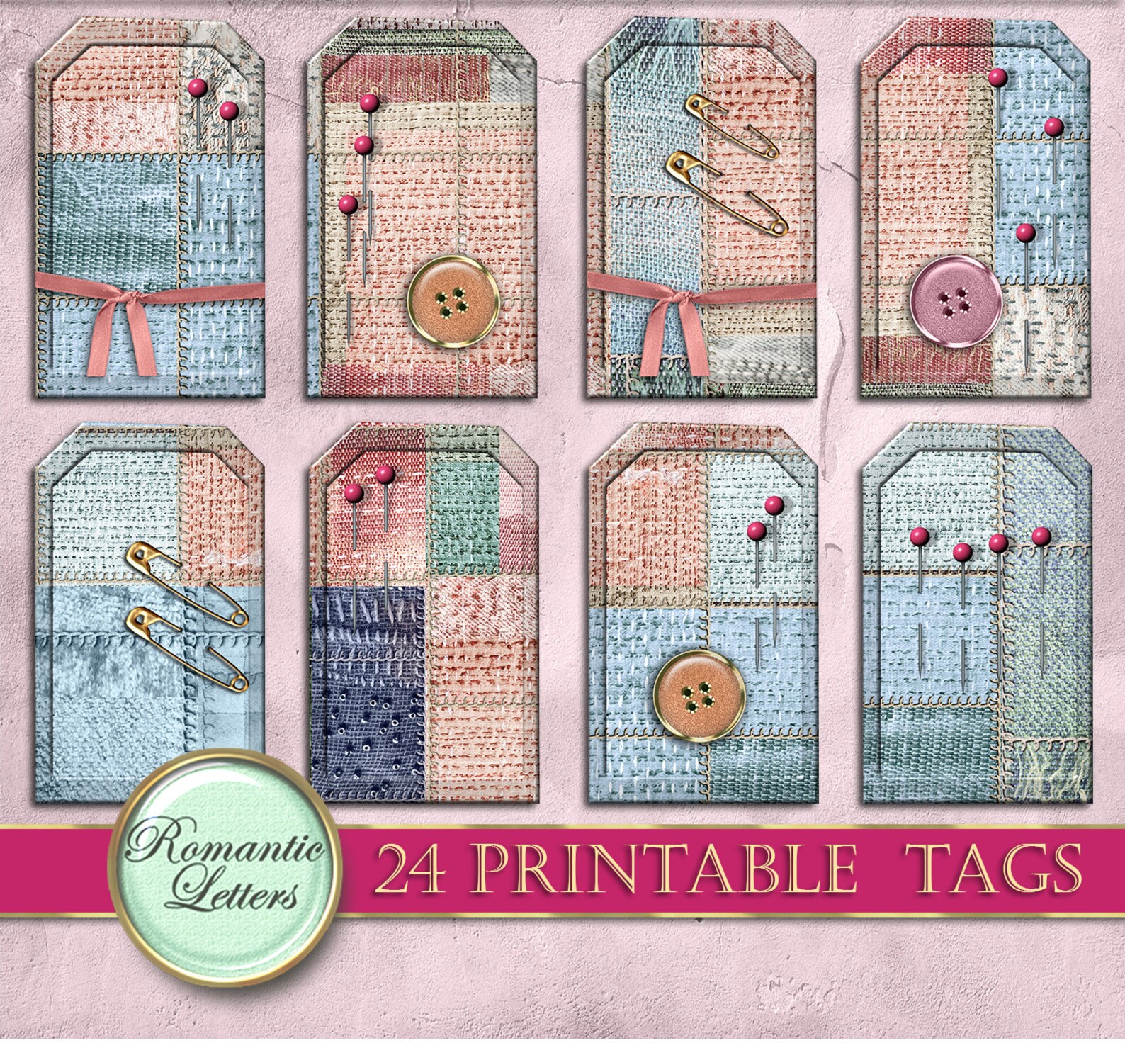 Printable Scrapbook Tags Printable Gift Tags Printable - Etsy
