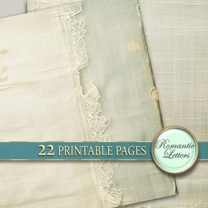 White Linen Texture Digital Paper Pack Scrapbook Paper Background Paper ...