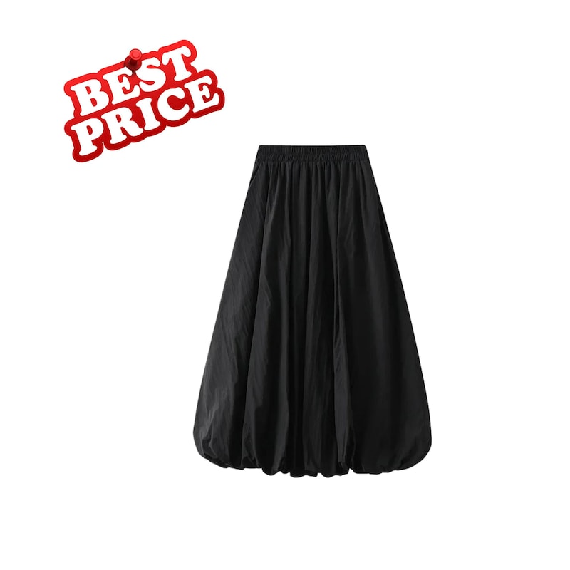 Long White Bubble Skirt - Etsy