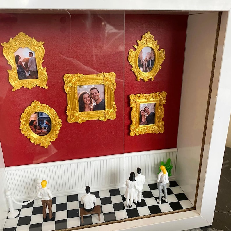 Personalized Mini Museum Memory Box Photo Couple Gift Decorative 3D ...