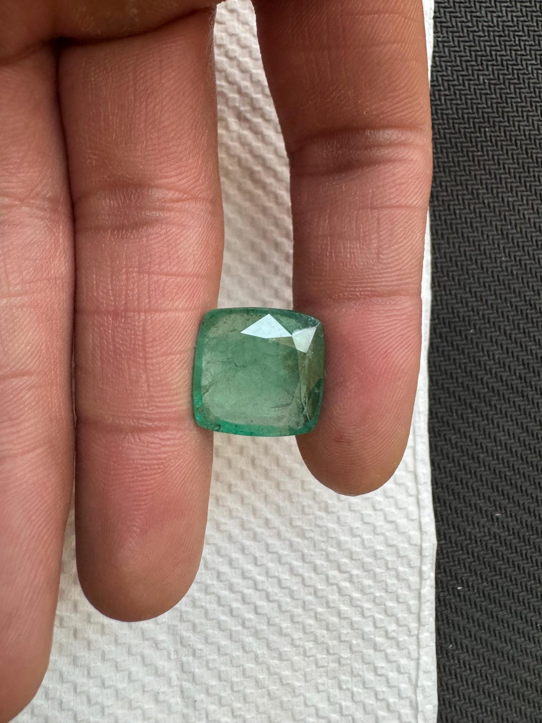 100 % Natural Emerald Square Shape Emerald 15.90×15.90×6.30 Mm - Etsy