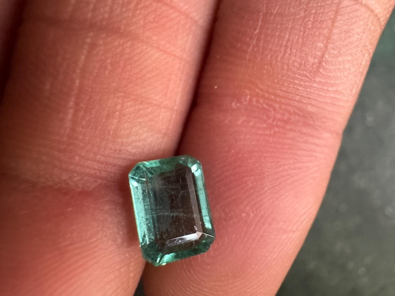 100 % Natural Emerald Octagon Shape Columbian Emerald 8×5.90×3.56 Mm - Etsy