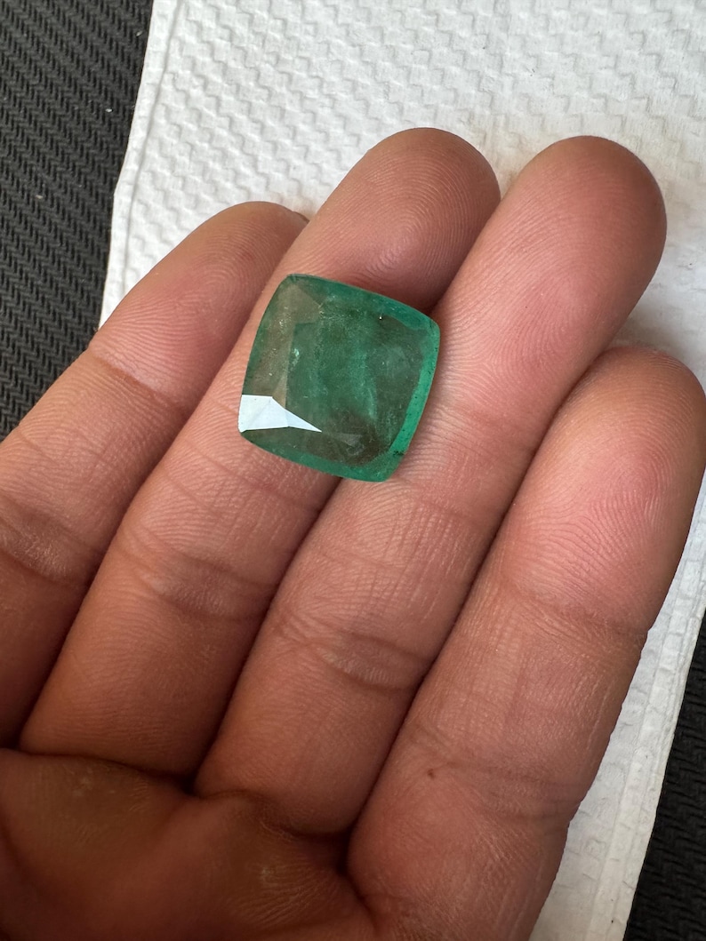 100 % Natural Emerald Square Shape Emerald 15.90×15.90×6.30 Mm - Etsy