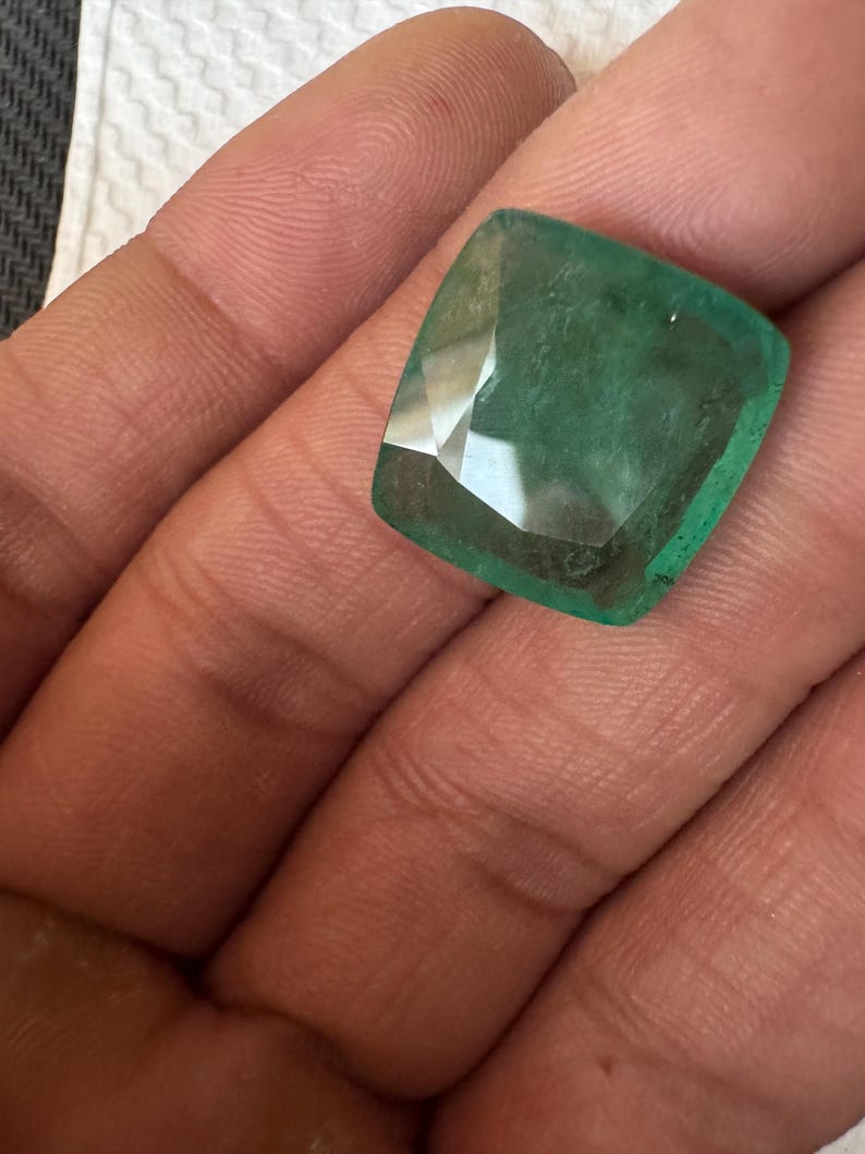 100 % Natural Emerald Square Shape Emerald 15.90×15.90×6.30 Mm - Etsy