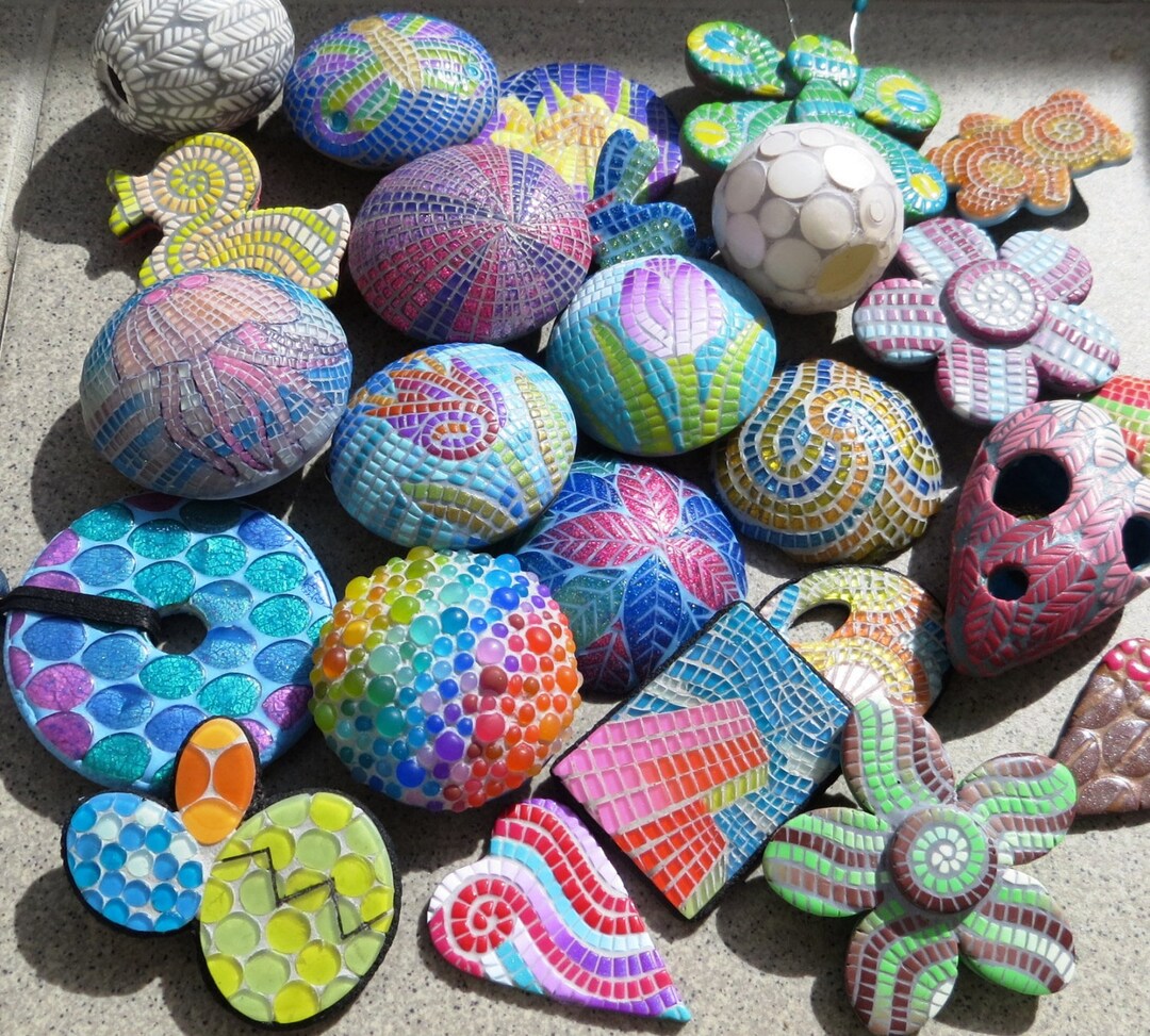 Polymer Micro Mosaics and Faux Glass Mosaics Tutorial (e-handbook) - Etsy