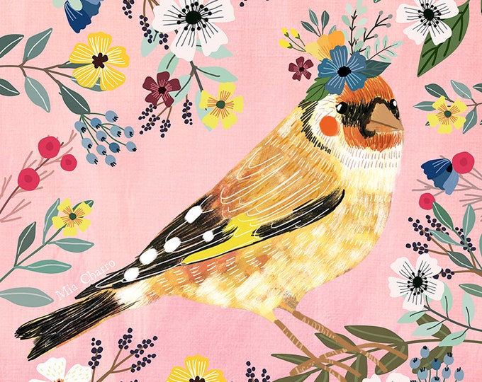Bird Poster | Nursery Art | Wall Hanging Art | Boho Decor | Colorful ...