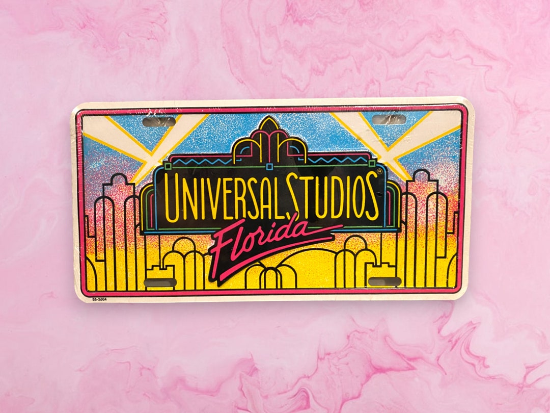 Vintage Universal Studios License Plate - Etsy