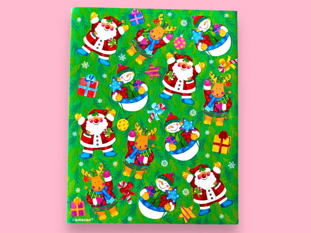Vintage Hallmark Christmas Sticker Sheet - Etsy