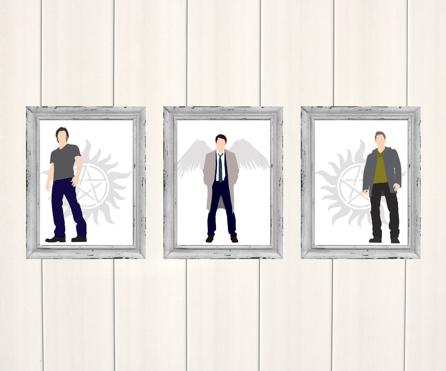 Supernatural Set of 3 Prints Digital Illustration Art Print | Etsy