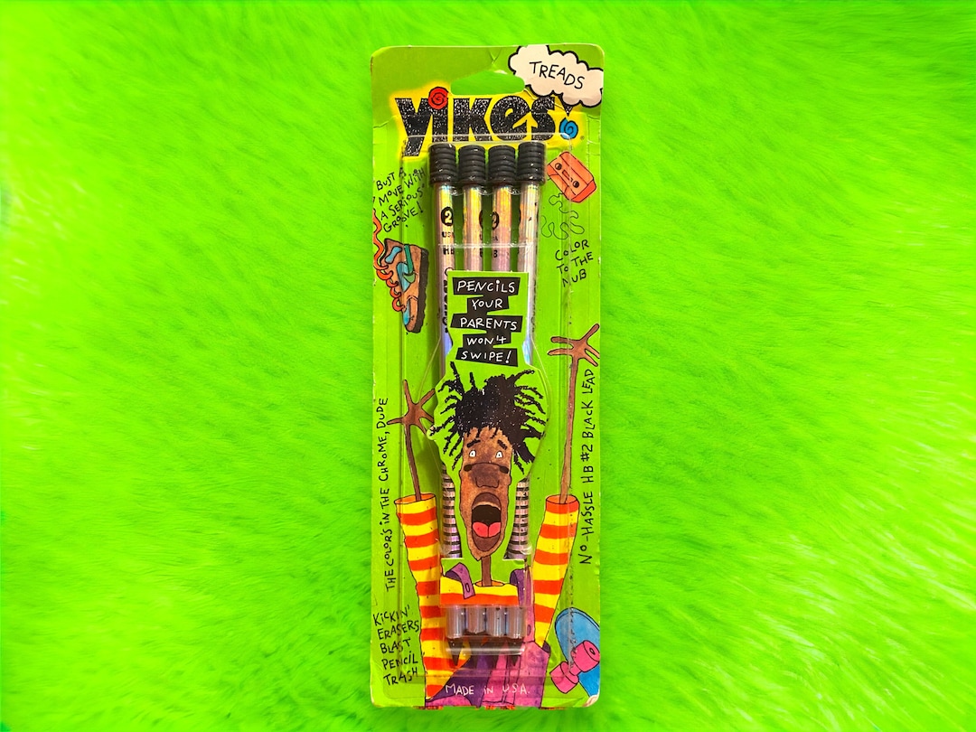 Vintage Yikes! Treads Pencils - Etsy