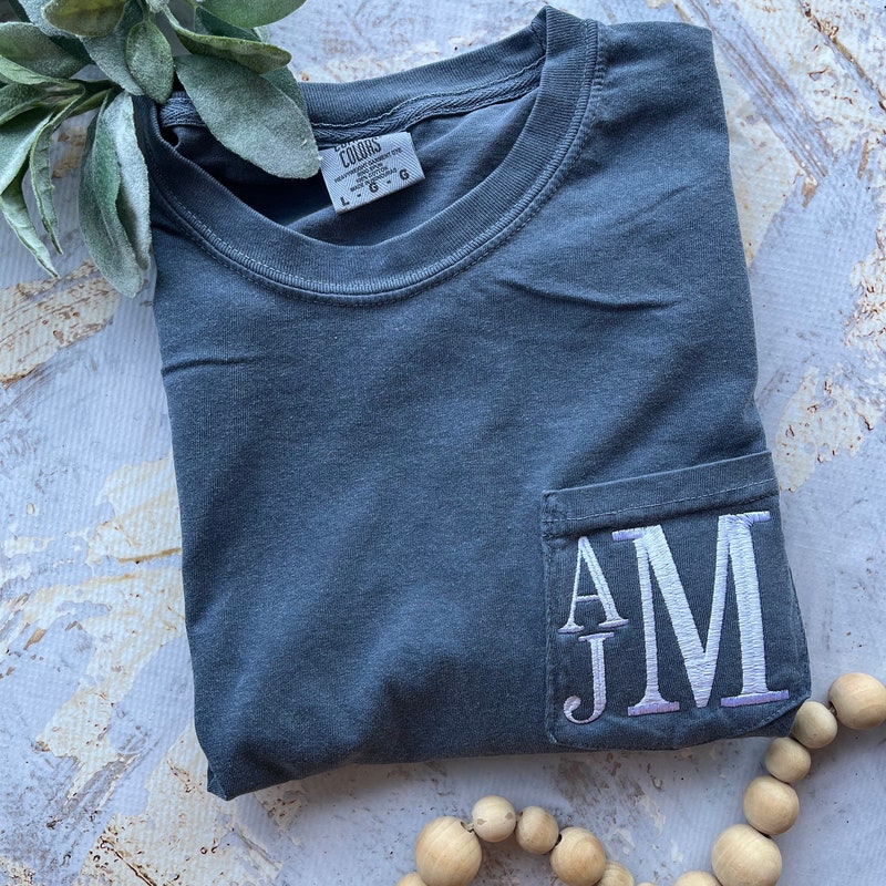 Monogram Tshirts - Etsy