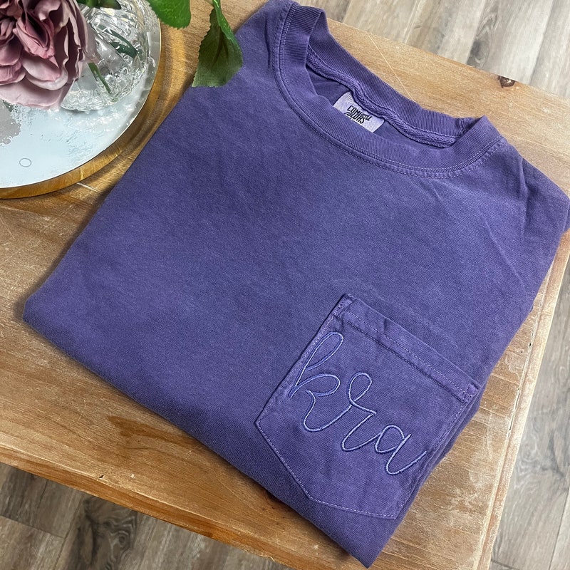 Embroidered Pocket - Etsy