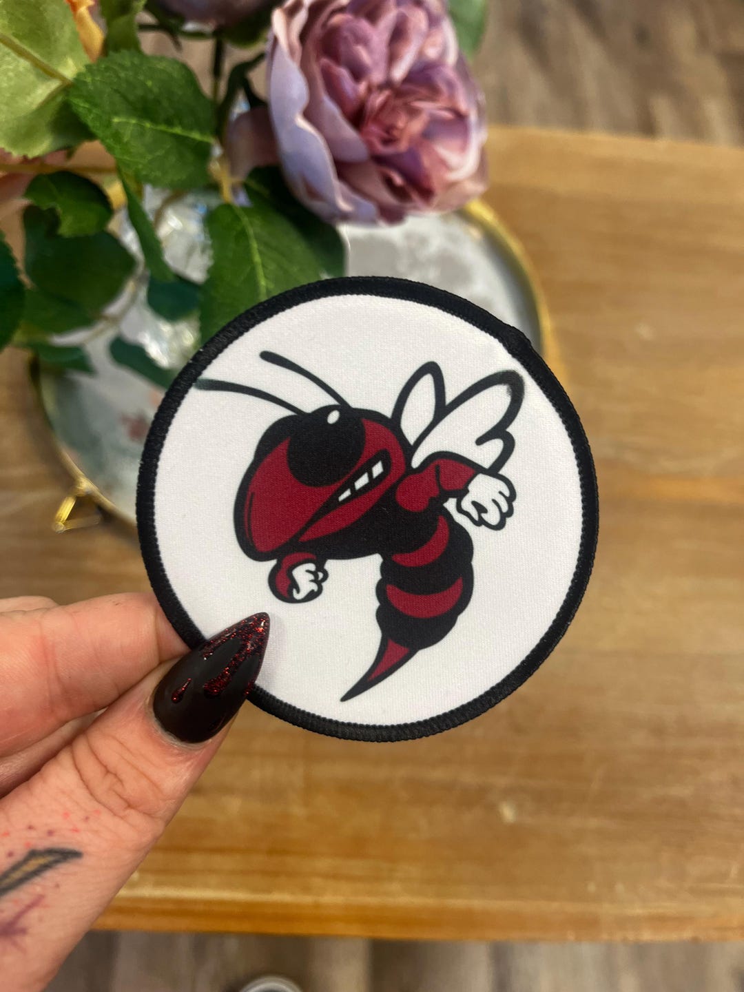 Mascot Iron on Patch, Trucker Hat Patches, Iron on Patches, Maroon ...