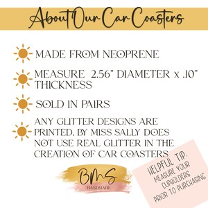 Car Coasters, Set of 2, Funny Car Coasters, Bad Driver Car Coasters ...