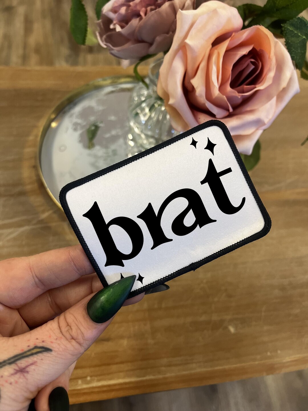 Brat Iron on Patch, Trucker Hat Patches, Iron on Patches, Brat Hat ...