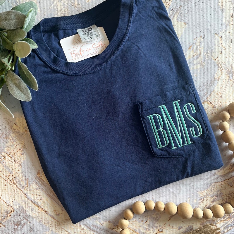 Pocket Monogram - Etsy